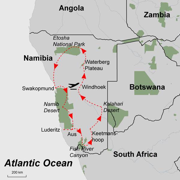 The Red Sand of Namibia